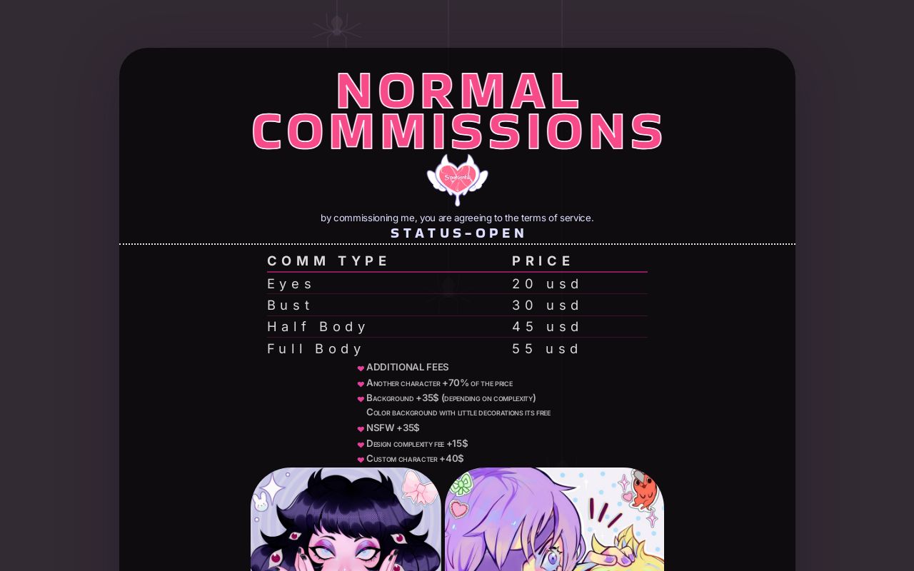 Soursentai Normal Commissions